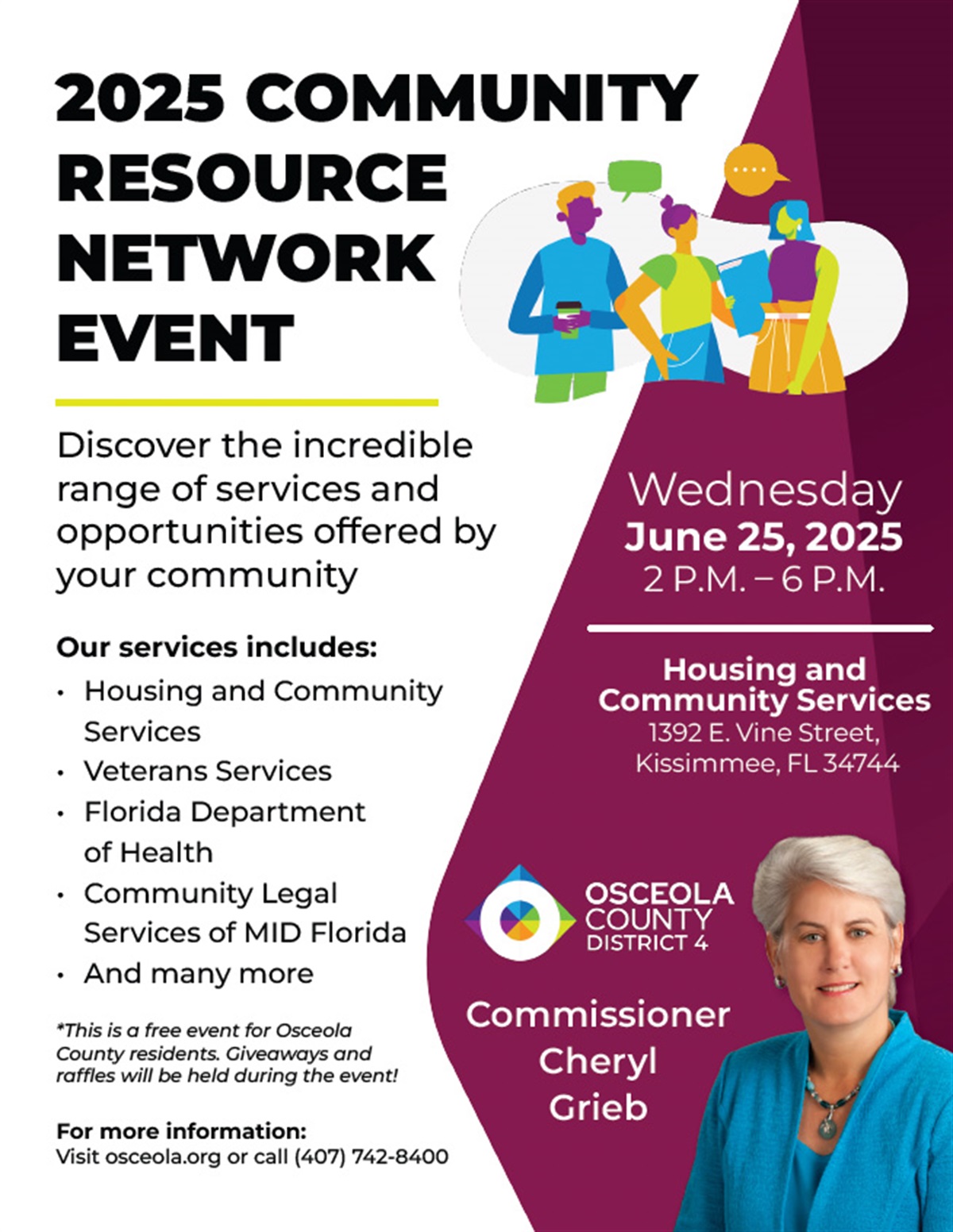 Commissioner Cheryl Grieb's 2025 Community Resource Event - Osceola County